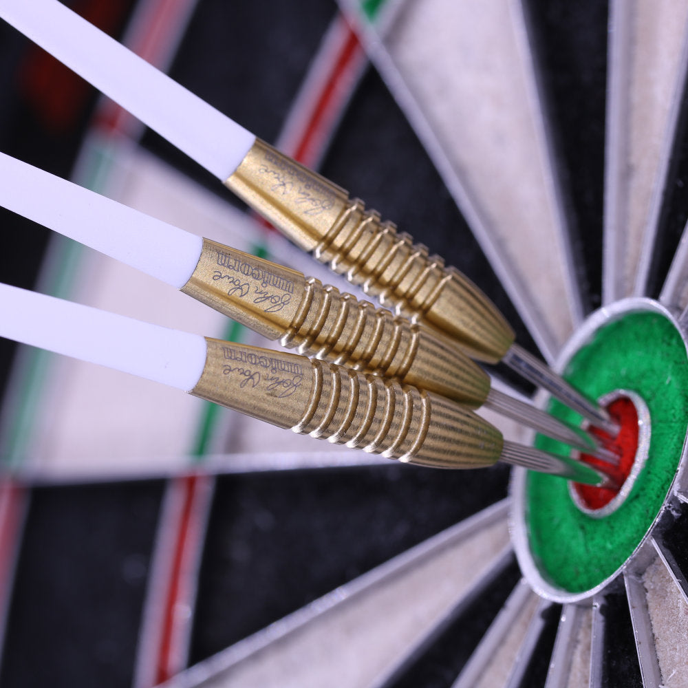 Used John Lowe Darts Unicorn Steel Tip WC Purist Gold 21g – Darts Drop